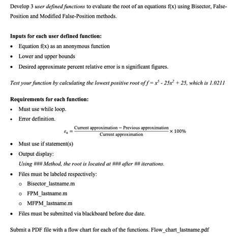 Solved Test Your Function By Calculating The Lowest Positive Chegg