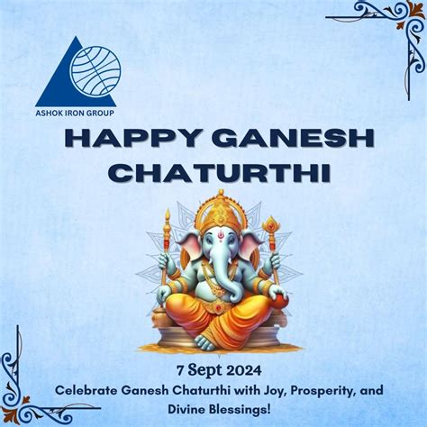 Ashok Iron Group On Linkedin Happyganeshchaturthi Ganeshchaturthi