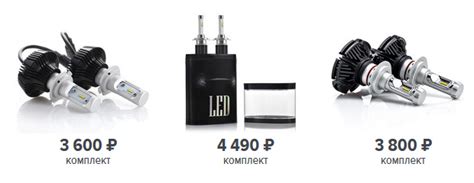 Мощные светодиодные лампы H7 для авто на CREE MT-G2