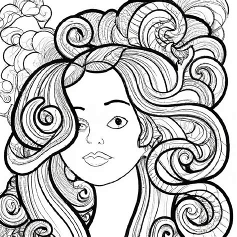 7 Lindos Desenhos De Cabelo Cacheado Para Colorir