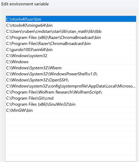 Problems Installing CmdStan In Windows 11 Using RTools 4 0 CmdStan