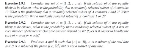 Solved Exercise 2 9 1 Consider The Set A 1 2 N If All Chegg Com