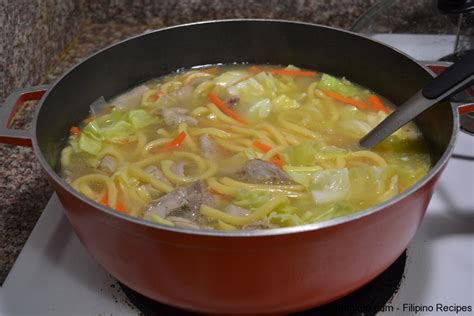 Lomi Noodle Soup Filipino Dishes And Recipes