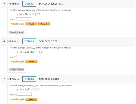 solved find the average value fave of the function f on the