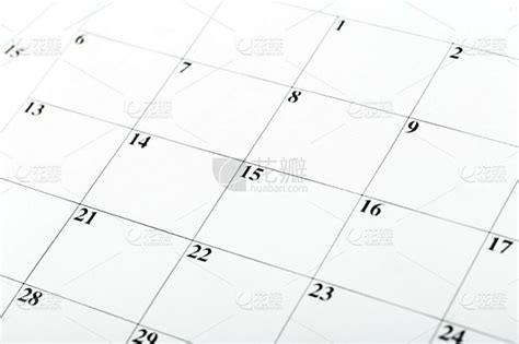 抽象模糊2020日历页。每个月的日期