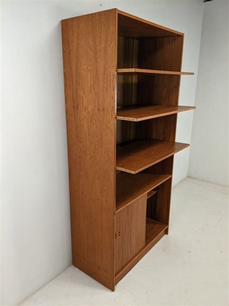 Danish Teak Bookcase Storage Cabinet By Jesper Epoch