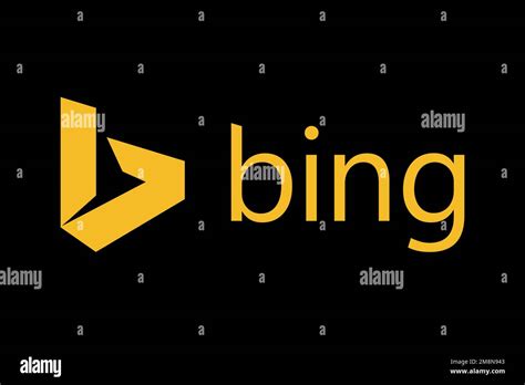 Bing Maps Platform Logo Black Background Stock Photo Alamy
