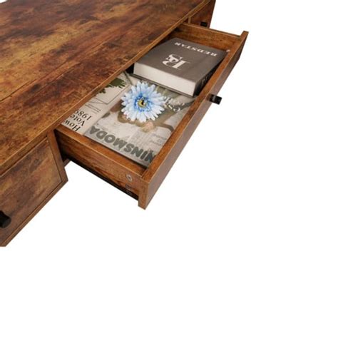 Retro Color Particleboard Paste Triamine Iron Tube 120cm Three Pumping Computer Desk Retro