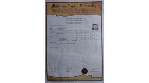 Mahatma Gandhi University Review Quality Of Consolidated Marksheet