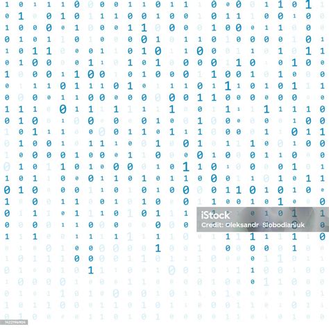 Hintergrund Mit Ziffern Auf Dem Bildschirm Binärcode Null Eine Matrix
