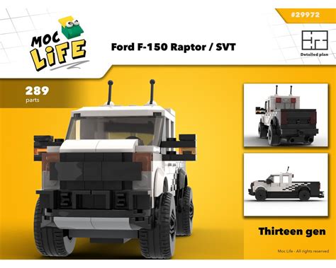 Lego Moc Ford F 150 Raptor Svt By Moclego Rebrickable Build With Lego