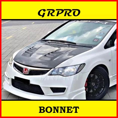 🔥jdm🔥honda Civic Fd 2006 2011 Js Racing Bonnet Js Racing Hood