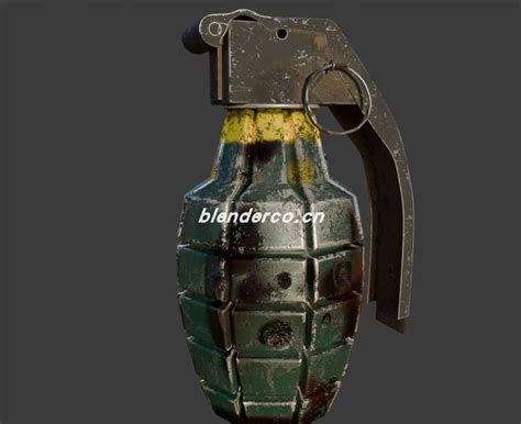 我太爷爷二战期间捡到的哑弹手雷 Blender布的