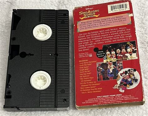 Disney Sing Along Songs Twelve Days Of Christmas VHS Video Tape VTG Vol