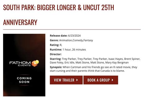 South Park Bigger Longer And Uncut To Receive A Theatrical Re
