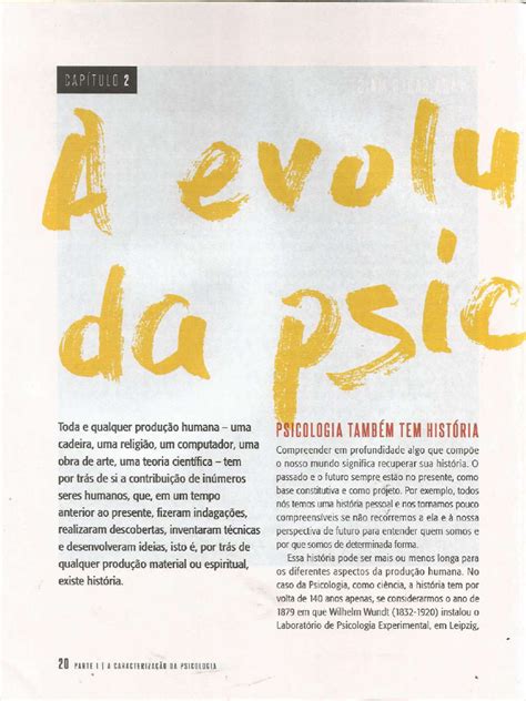 Texto 2 A Evolução Da Psicologia Pdf