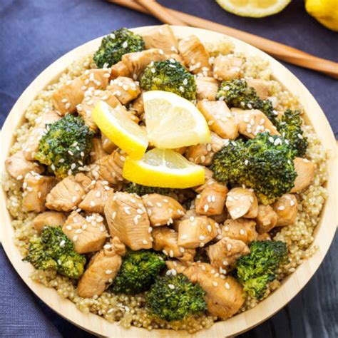 Chicken And Vegetable Stir Fry Quinoa Bowls Recipe Runner