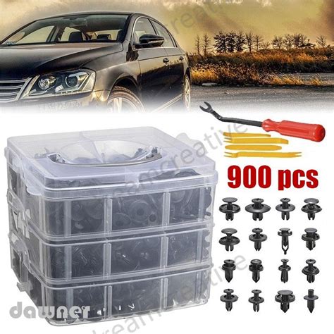 900pcs Clip Bumper Car Fastener Rivet Car Rivet Bumper Clip Fender