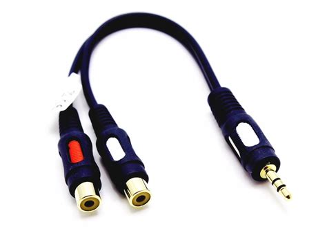 Adapter Mini Jack AUX męski 2 x RCA Cinch żeński Sklep Opinie