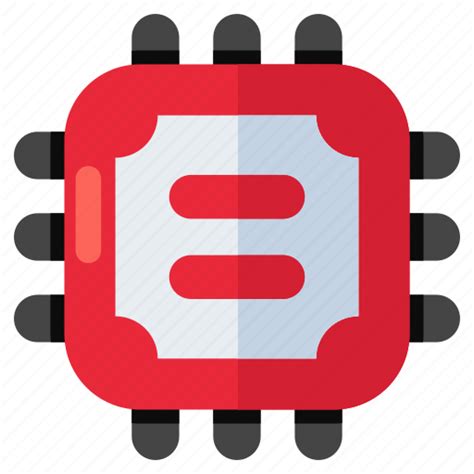 Processor Microchip Cpu Ai Technology Microprocessor Icon