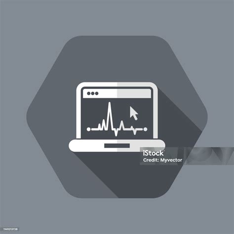 컴퓨터 화면에 Ekg 건강관리와 의술에 대한 스톡 벡터 아트 및 기타 이미지 건강관리와 의술 곡선 그래프 Istock