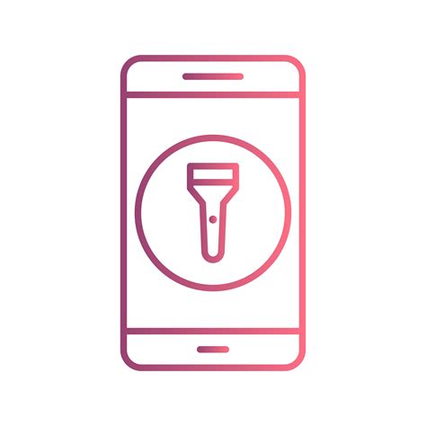 Flash Light Mobile Application Vector Icon 352859 Vector Art At Vecteezy