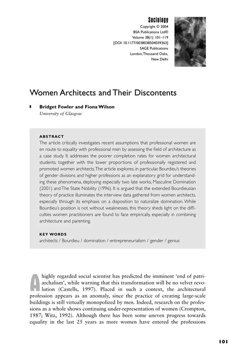 PDF Women Architects And Their Discontents