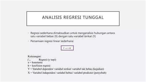 PPT Analisis Regresi Pptx