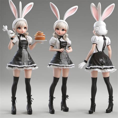 Rabbit Maid In Short Latex Dress High Boots Doll By Billa2720 On Deviantart