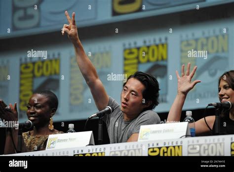 Image Distributed For Amc From Left Danai Gurira Steven Yeun And