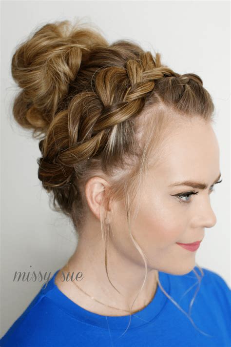 Dutch Braided Top Knot