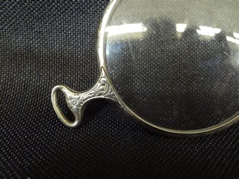 Lot Detail 14k White Gold Victorian Lorgnette Reading Glasses