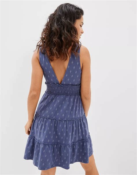 Ae V Neck Knit Mini Dress