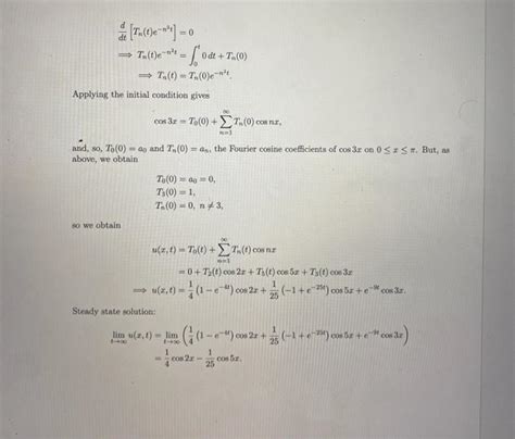 Solved In Exercises Solve The Nonhomogeneous Heat Chegg