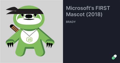 Microsoft S First Mascot 2018 Brady Pump