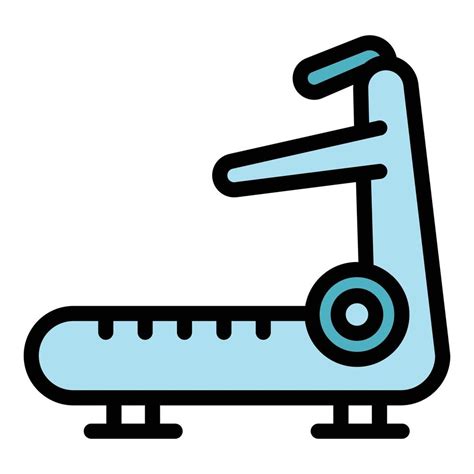 Treadmill Icon Color Outline Vector Vector Art At Vecteezy