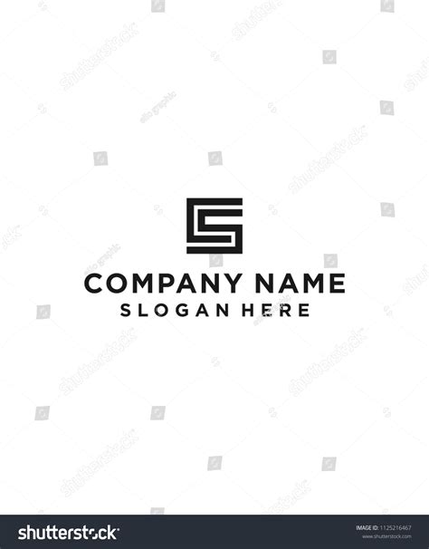 Letter Cs Square Logo Design Vector Stock Vector Royalty Free