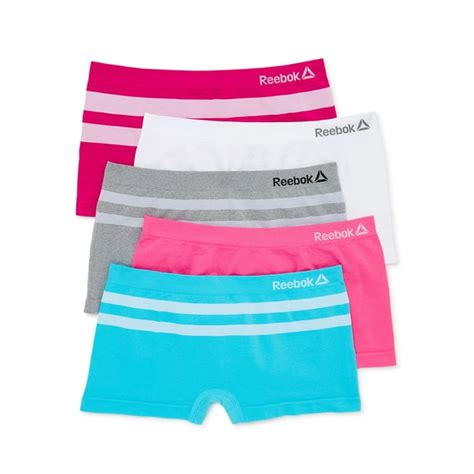 Reebok Girls Seamless Hipster Panties 5 Pack