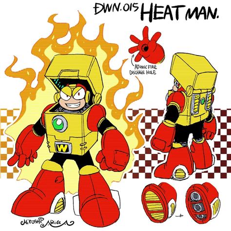 Heat Man Mega Man And 3 More Drawn By Ariga Hitoshi Danbooru
