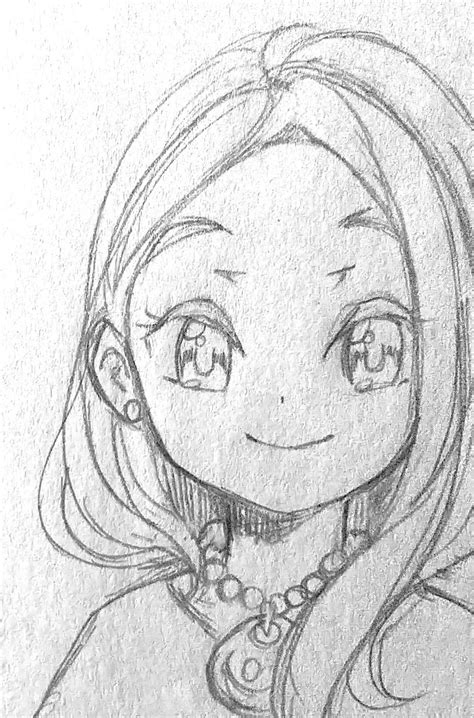 バストアップイラスト描きます 鉛筆、シャーペンモノクロアナログイラストをお手元に イラスト作成 ココナラ