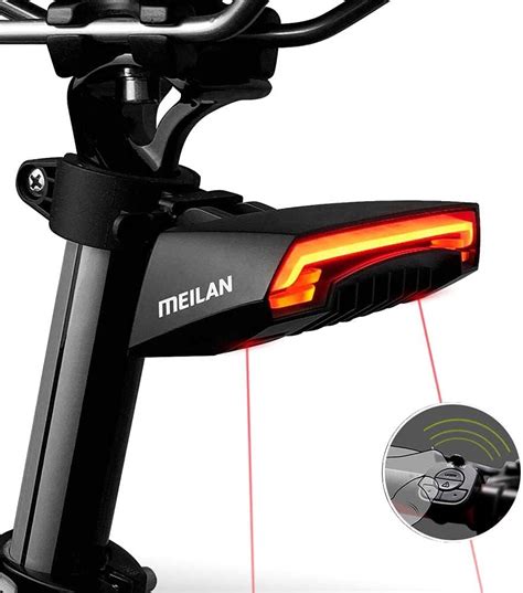 MEILAN X5 Smart Bike Tail Light With Turn Signals And Automatic Brake Light Wireless Remote