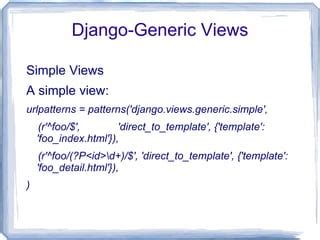 DJANGO The Python Framework Low Kian Seong Developer PPT