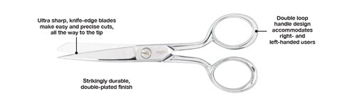 Fiskars Gingher 01 005278 Knife Edge Sewing Scissors 5 Inch Amazon Ca Home