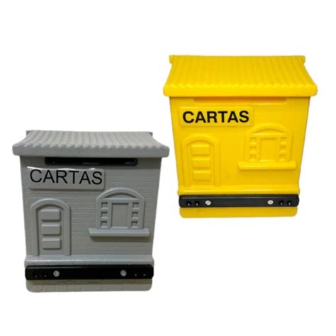 Caixa de Correio Carta Lubian PVC Reforçada Amarela ou Cinza tipo