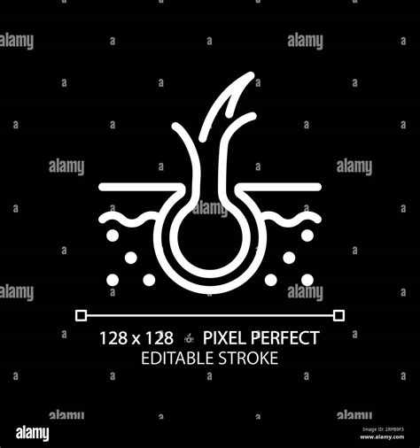 Customizable Hair Split Ends Thin Linear White Icon Stock Vector Image And Art Alamy