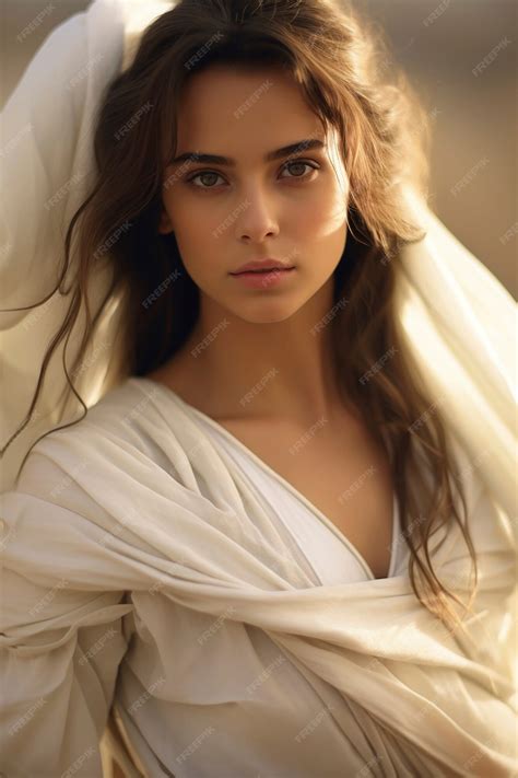 Beautiful Ancient Greece Woman Portrait Ai Generated Image