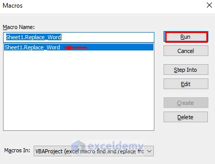 How To Find And Replace From List With Macro In Excel Examples
