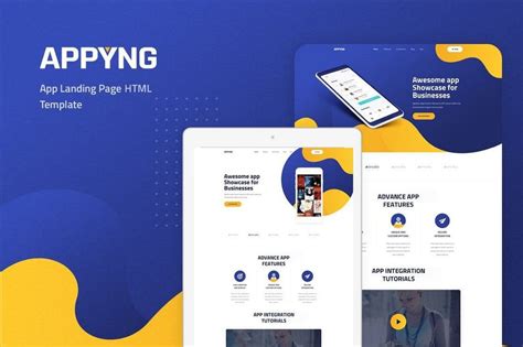70 best app landing page templates 2024