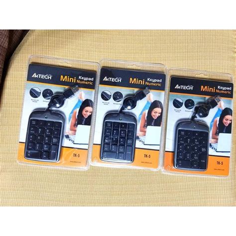 A4Tech TK 5 Mini Numeric Keypad USB Retractable With 18 Low Profile Keys Shopee Philippines