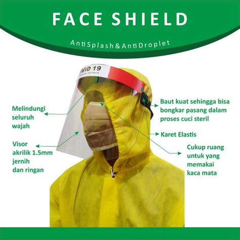 Jual Apd Face Shield Medis Akrilik Acrylic Faceshield Faceshield